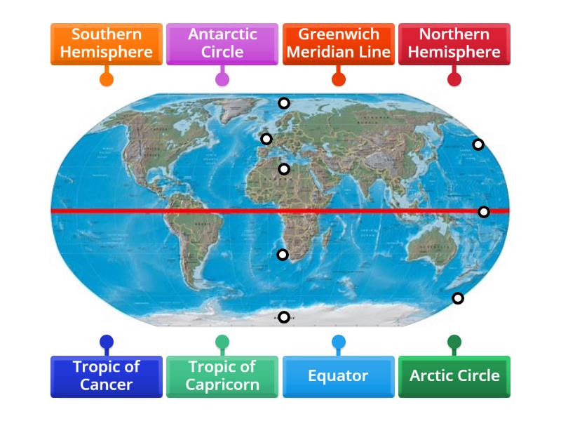 Label the Globe - Labelled diagram