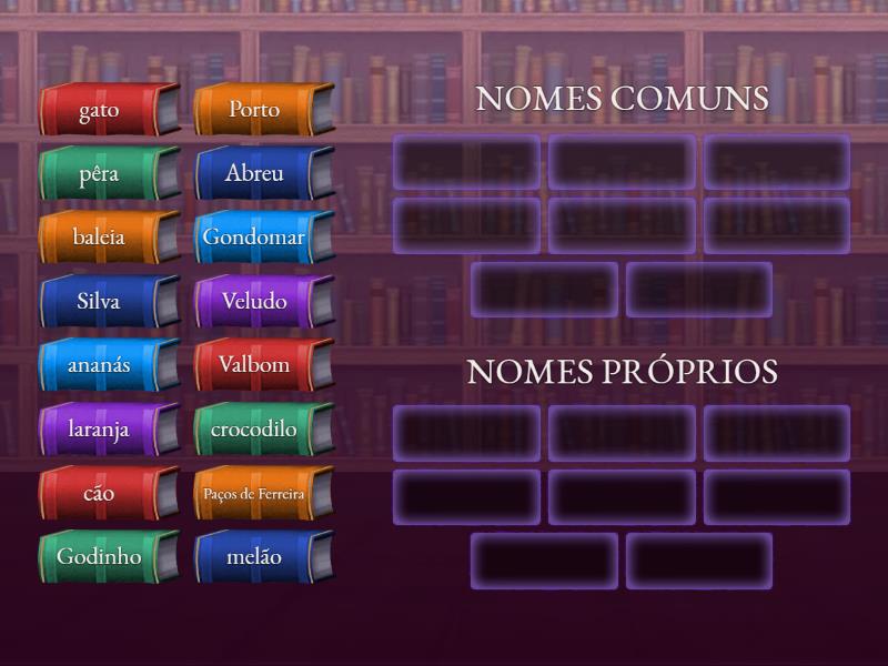 NOMES/SUBSTANTIVOS 2 - Group sort