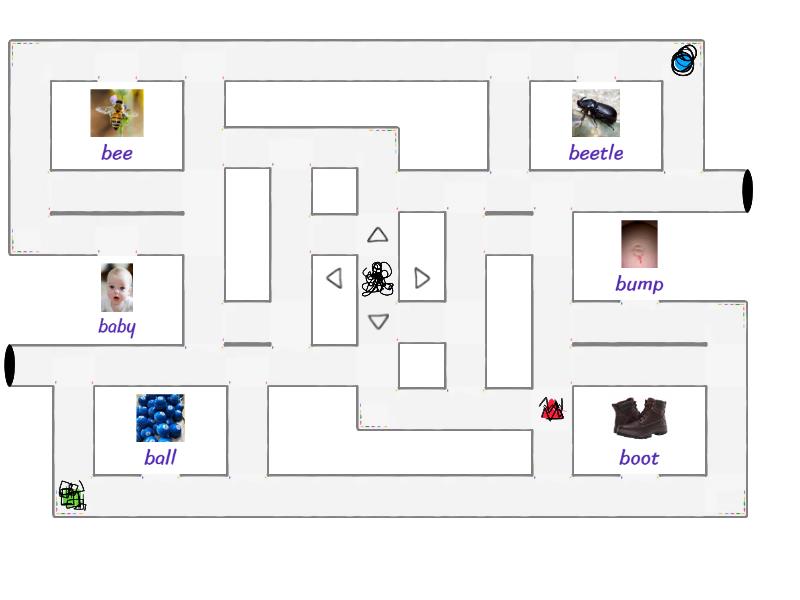 b words - Maze chase