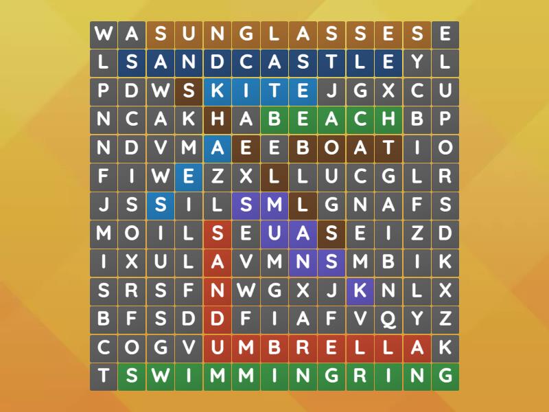 Summer 3-4 - Wordsearch