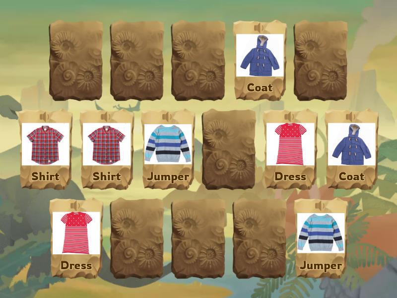 UNIT 3: Clothes - Matching - Matching pairs