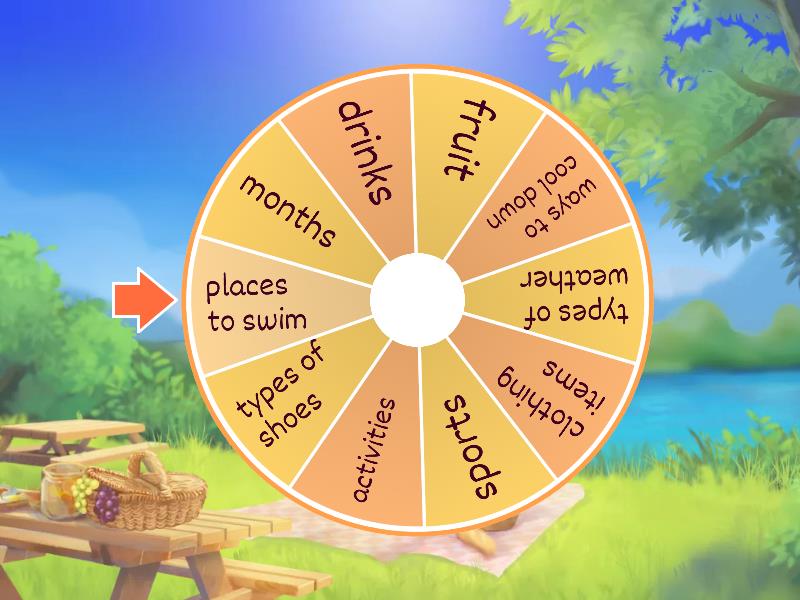 Name 3 summer... - Spin the wheel