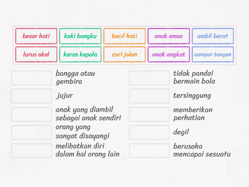 Peribahasa 3A - Match up