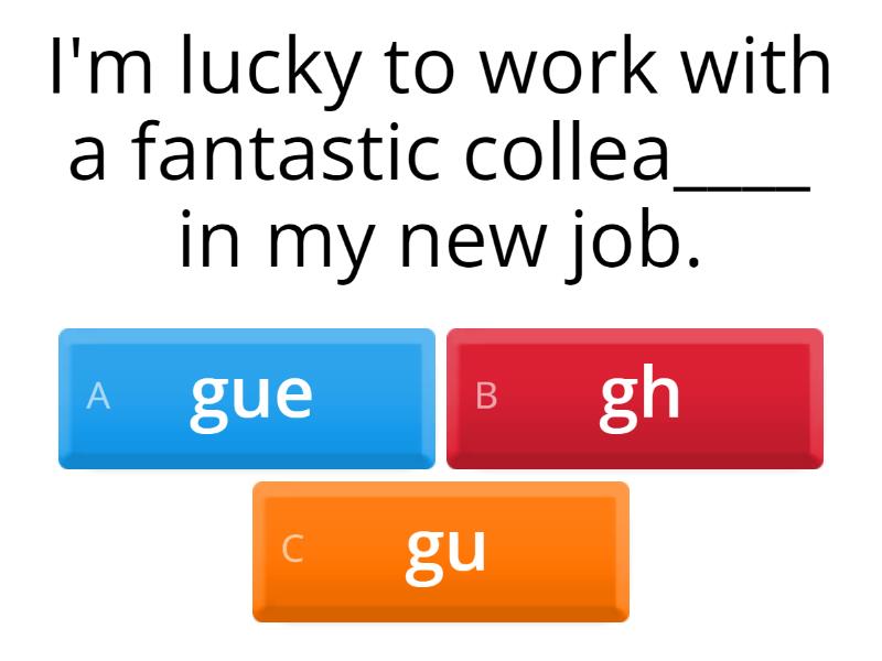 LIfTT Spelling /g/ - Quiz