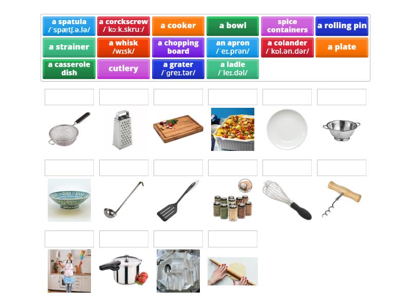 Kitchen Utensils - Match up