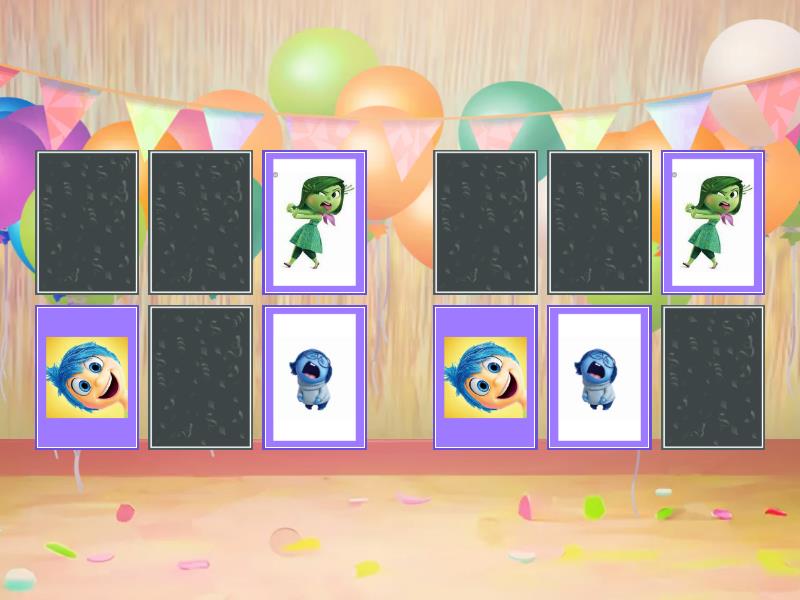 Inside out Memory - Matching pairs