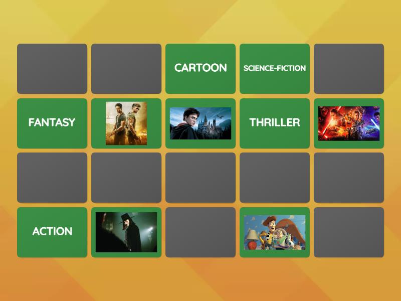 Film/movies genres - Matching pairs