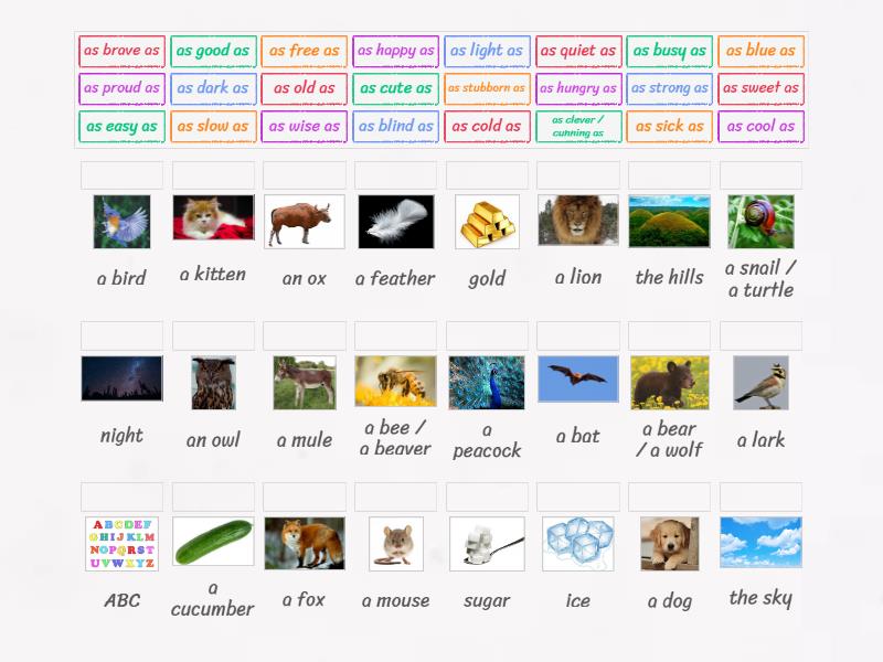 Similes B2 - Match up