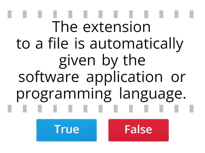 Std-5 Windows 7 Chapter-3 File Organization Concepts - True or false