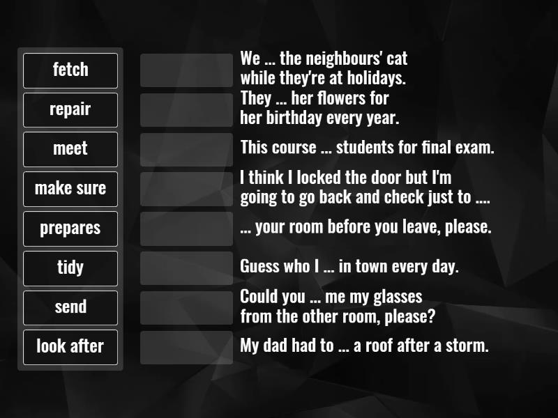 Power Up 4 Unit 4 - Verbs - Match up