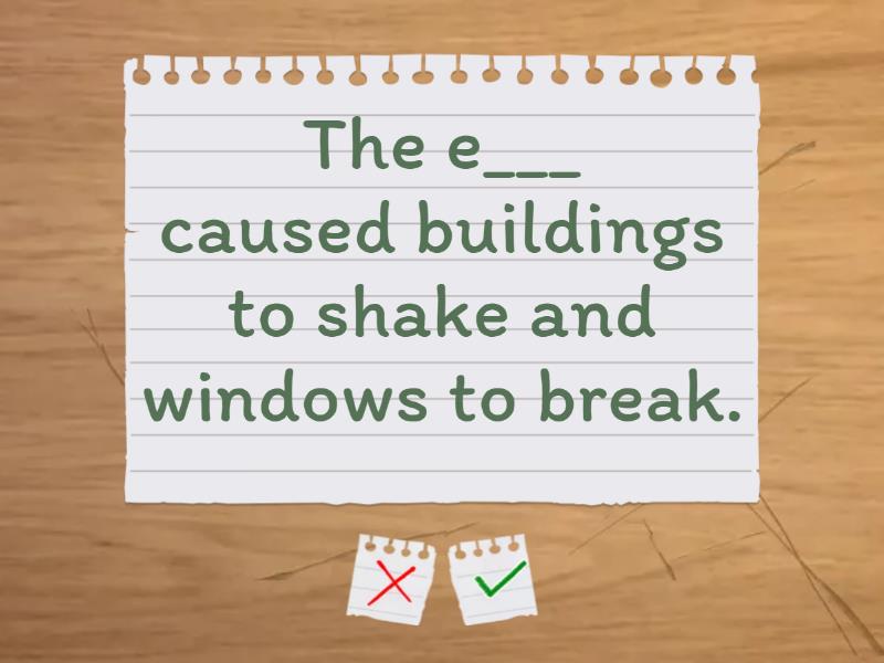 Unit 3B Predicting earthquakes - Flash cards