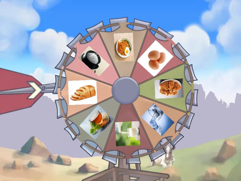 makanan minuman mandarin - Spin the wheel