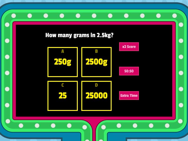 Year 6 Maths Quiz - Gameshow quiz