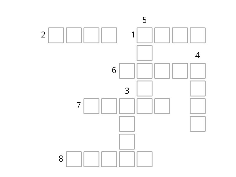 Discovery - Functional Noun Sight Words (Part 2) (Unscramble) - Crossword