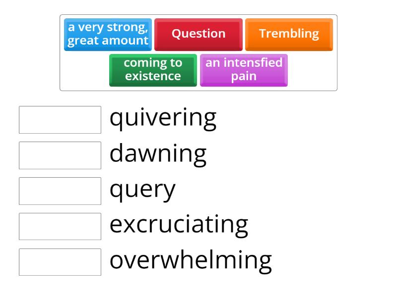 Directions: Determine the word being referred to in each statement ...