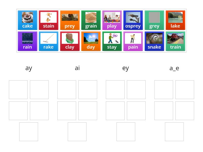 ai ay a_e ey - Group sort