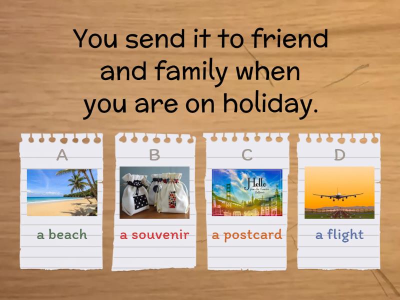 Travelling (Vocabulary) - Quiz