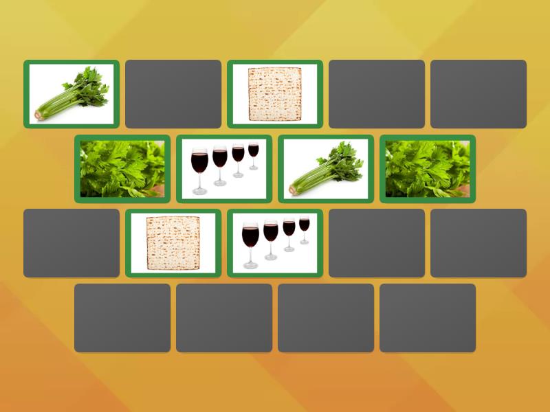 Pesach 4 - Matching Game - Parejas