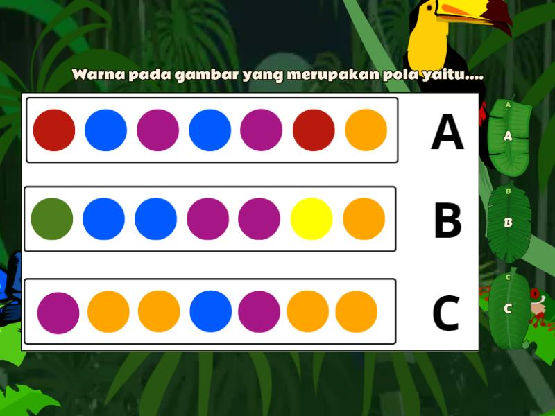 Pola Warna Kelas 2 SD - اختبار تنافسي