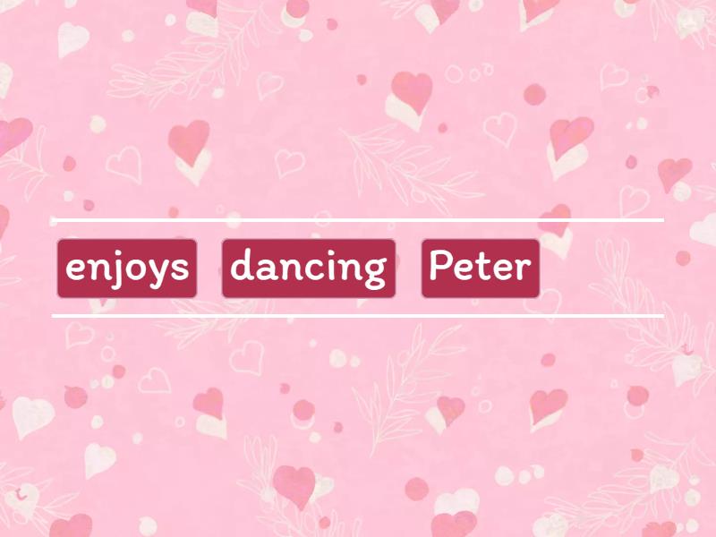 LIke/love/enjoy Ving + want to V - Unjumble