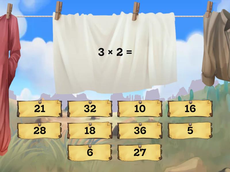 multiplication review G3 - Find the match