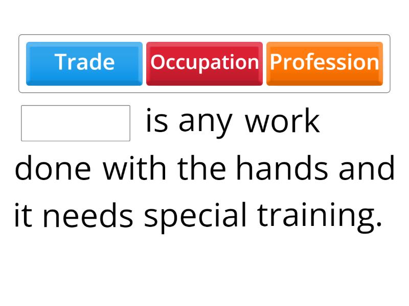 Карпюк 10 Profession Occupation Trade - Complete the sentence