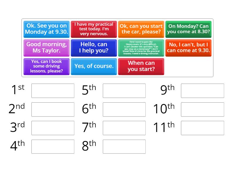 Dialogue 5 - Rank order