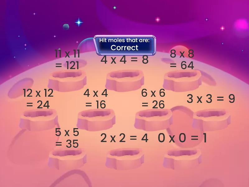 Math-Teacher play - Whack-a-mole