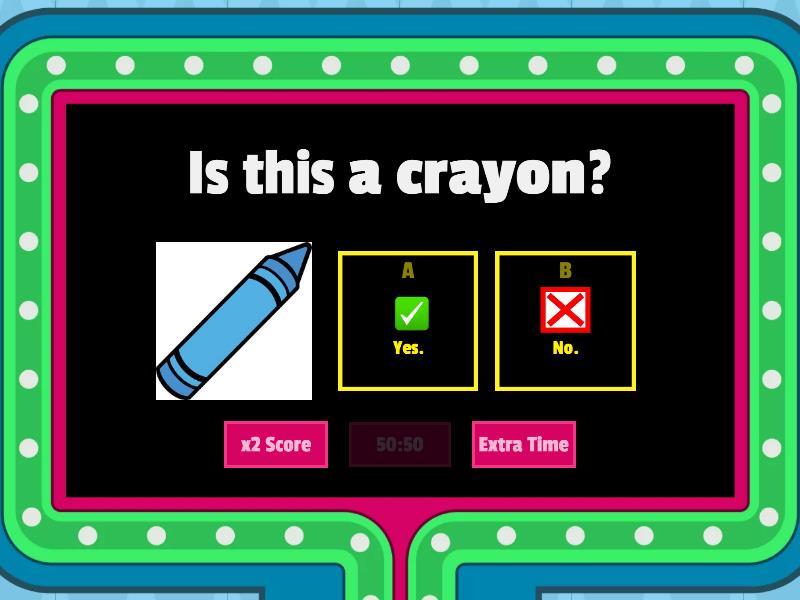 PK: CLASSROOM OBJECTS CONVERSATION - Gameshow quiz