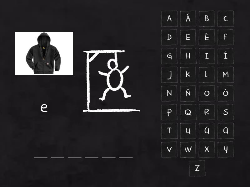 Clothes - Ropa - Hangman