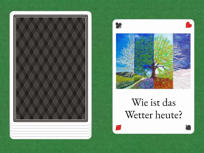 Wie ist das Wetter? - Speaking cards