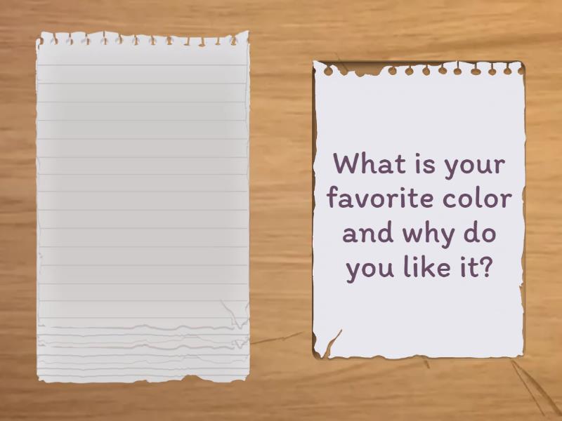 speaking questions "expressing preferences “ - Speaking cards