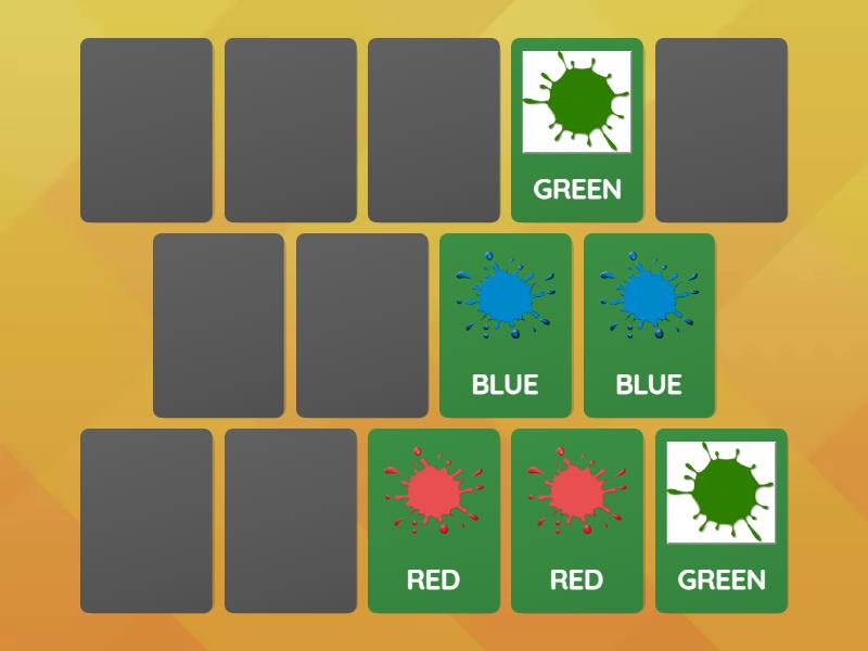 COLORS - Memory game - Matching pairs