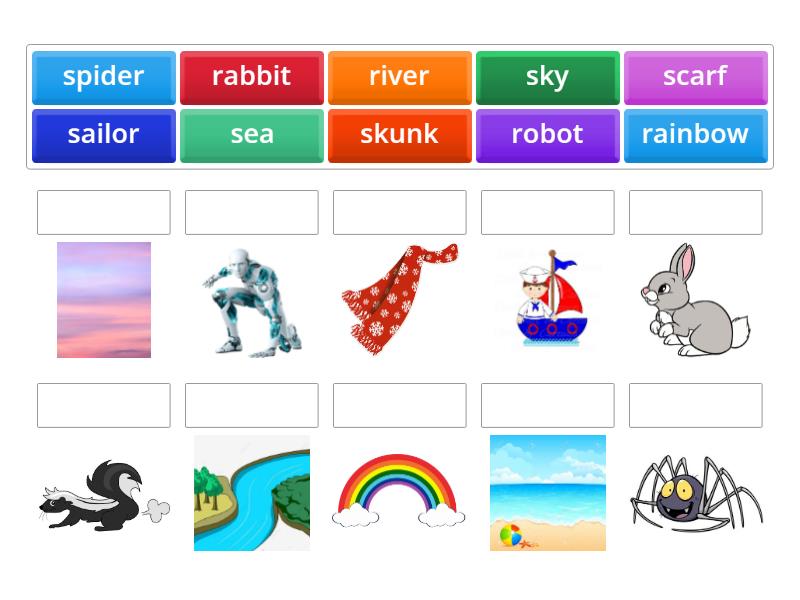Matching Letter R and S - Match up