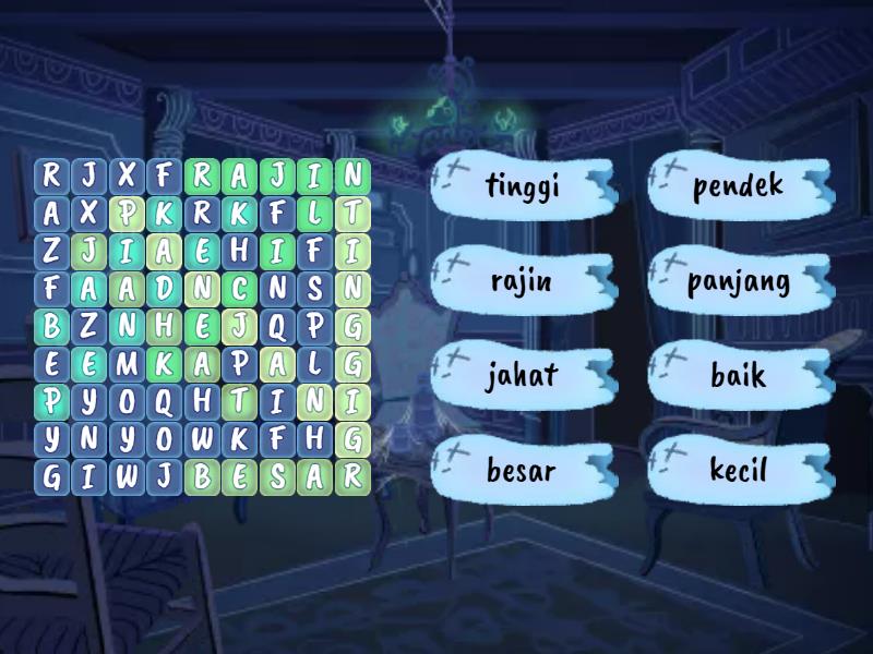 PUCAT (Puzzle Cari Kata Tersembunyi) 1 - Wordsearch