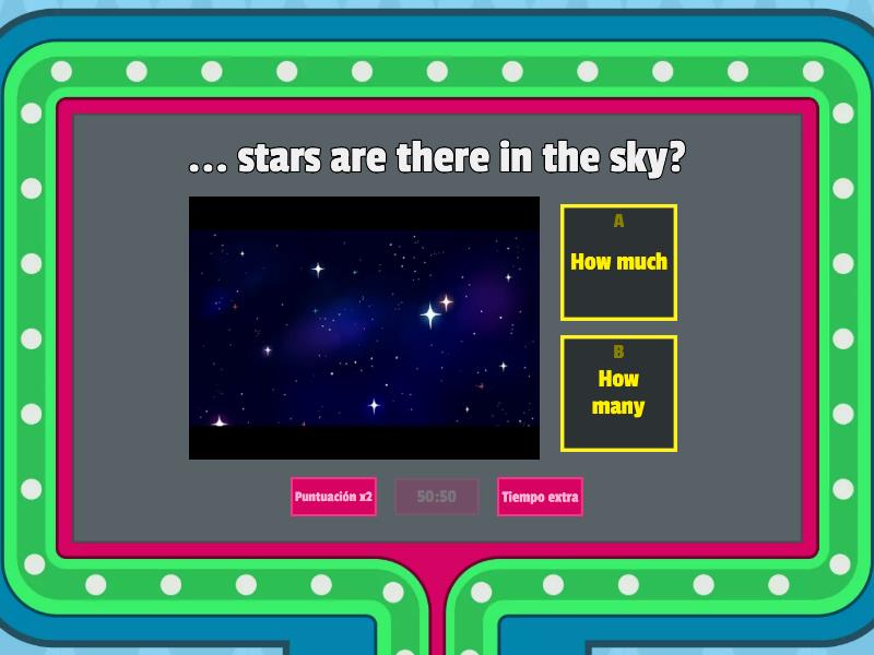 How much or how many - Gameshow quiz