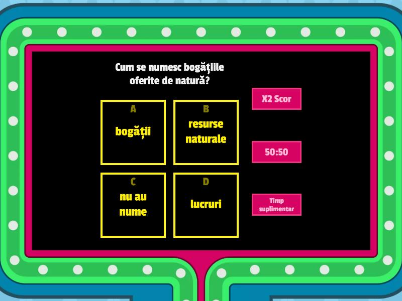 Activitati economice-Clasa a 4 a - Gameshow quiz