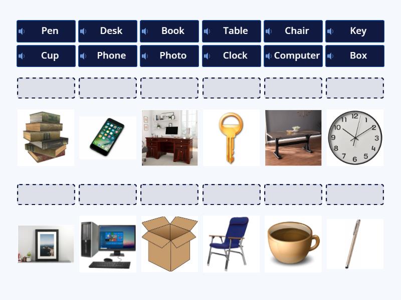 Roadmap A1 |2B| Vocabulary: Everyday objects - Match up