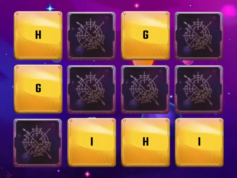 Let's match pictures / letters - Matching pairs