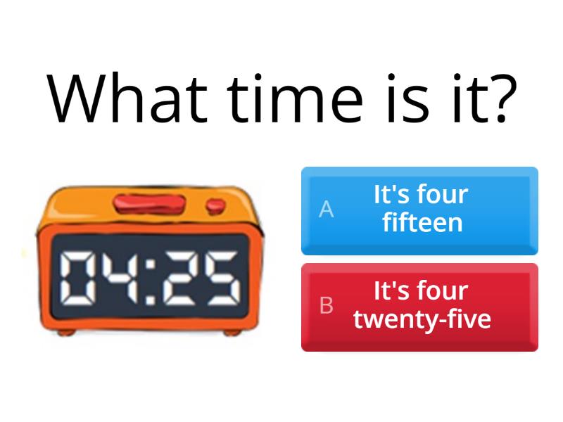 What time is it? | Telling the time - Quiz