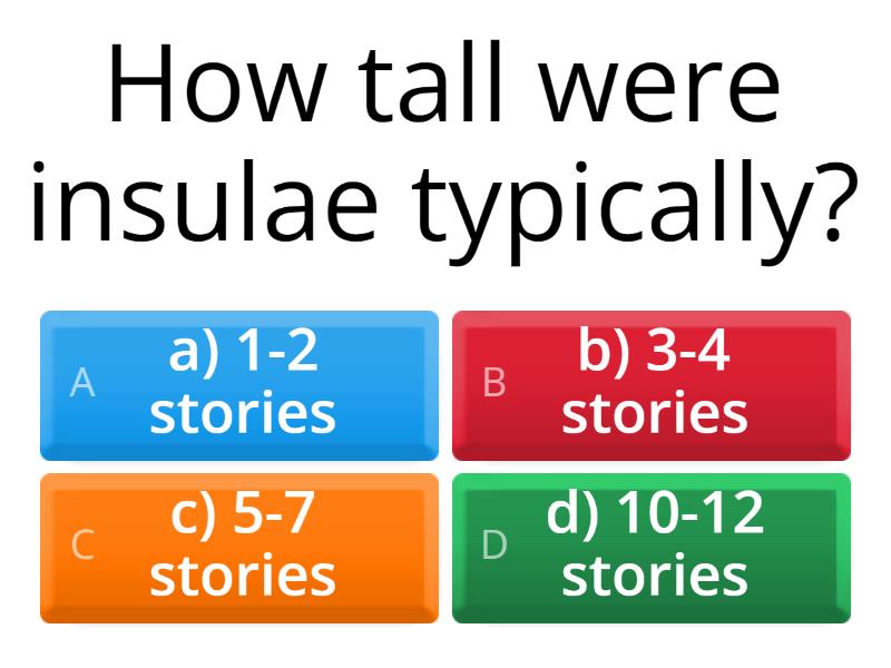 Insulae - Quiz