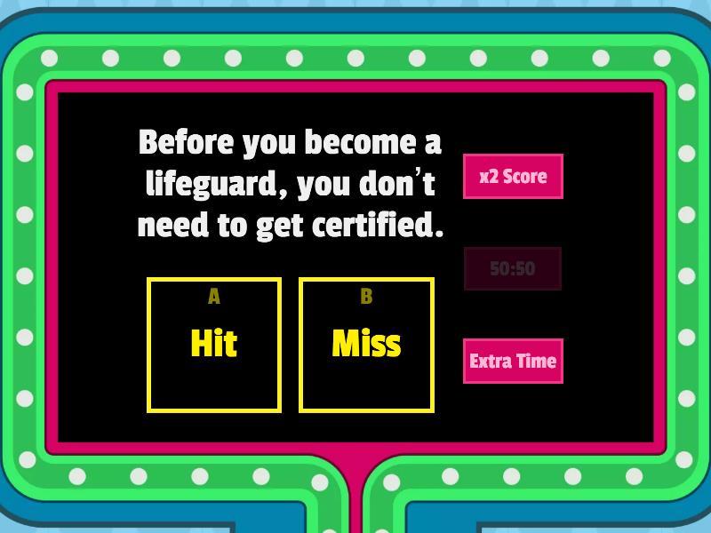 Hit or Miss (A Wild Adventure) - Gameshow quiz