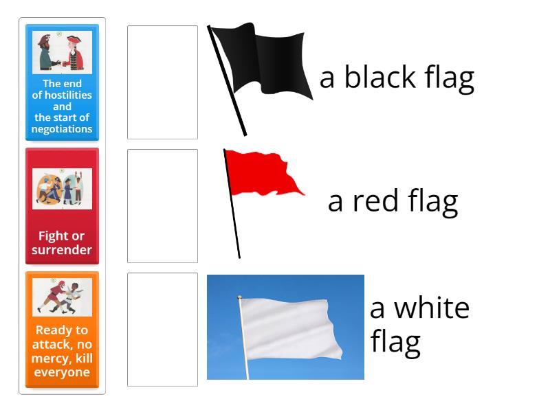 The meaning of the flags' colours - Match up