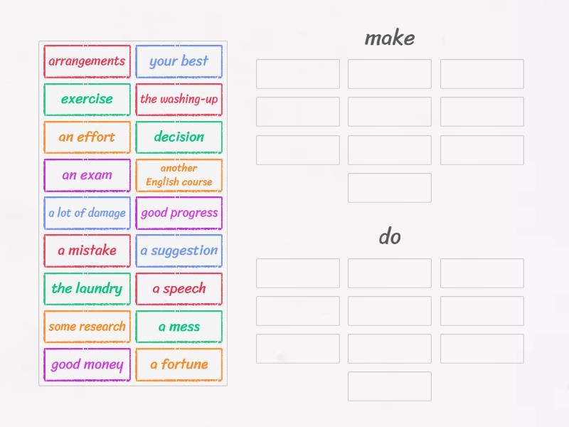 RM-B1+ U2A make and do - Group sort
