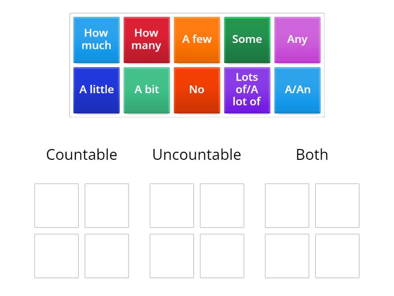 Quantifiers - Group sort