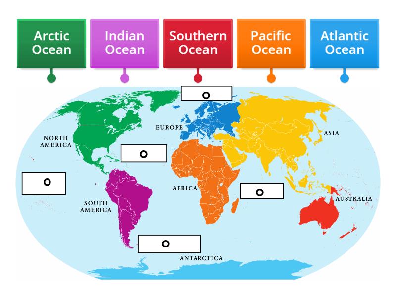 Label Oceans - Labelled diagram