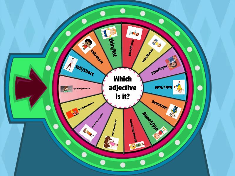 Adjectives for appearance - Random wheel