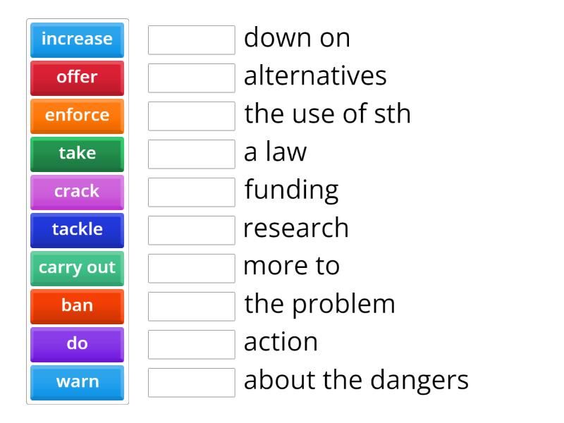 Roadmap B2 Unit 2A Collocations - Match up