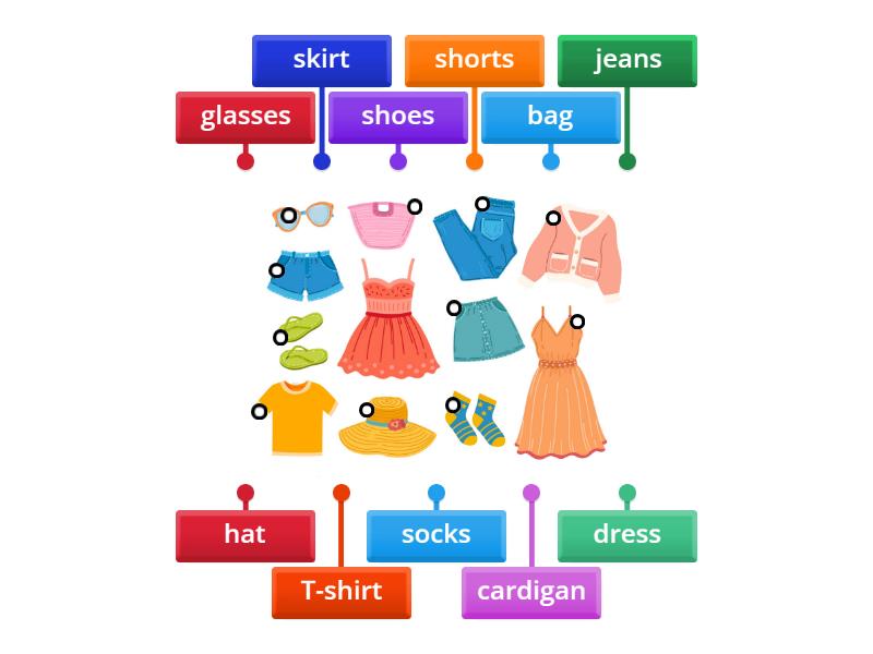 family and friends 1 unit 7 clothes - Labelled diagram
