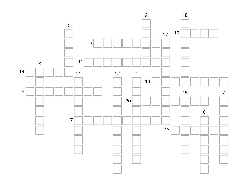 EXTREME ADJECTIVES - Crossword